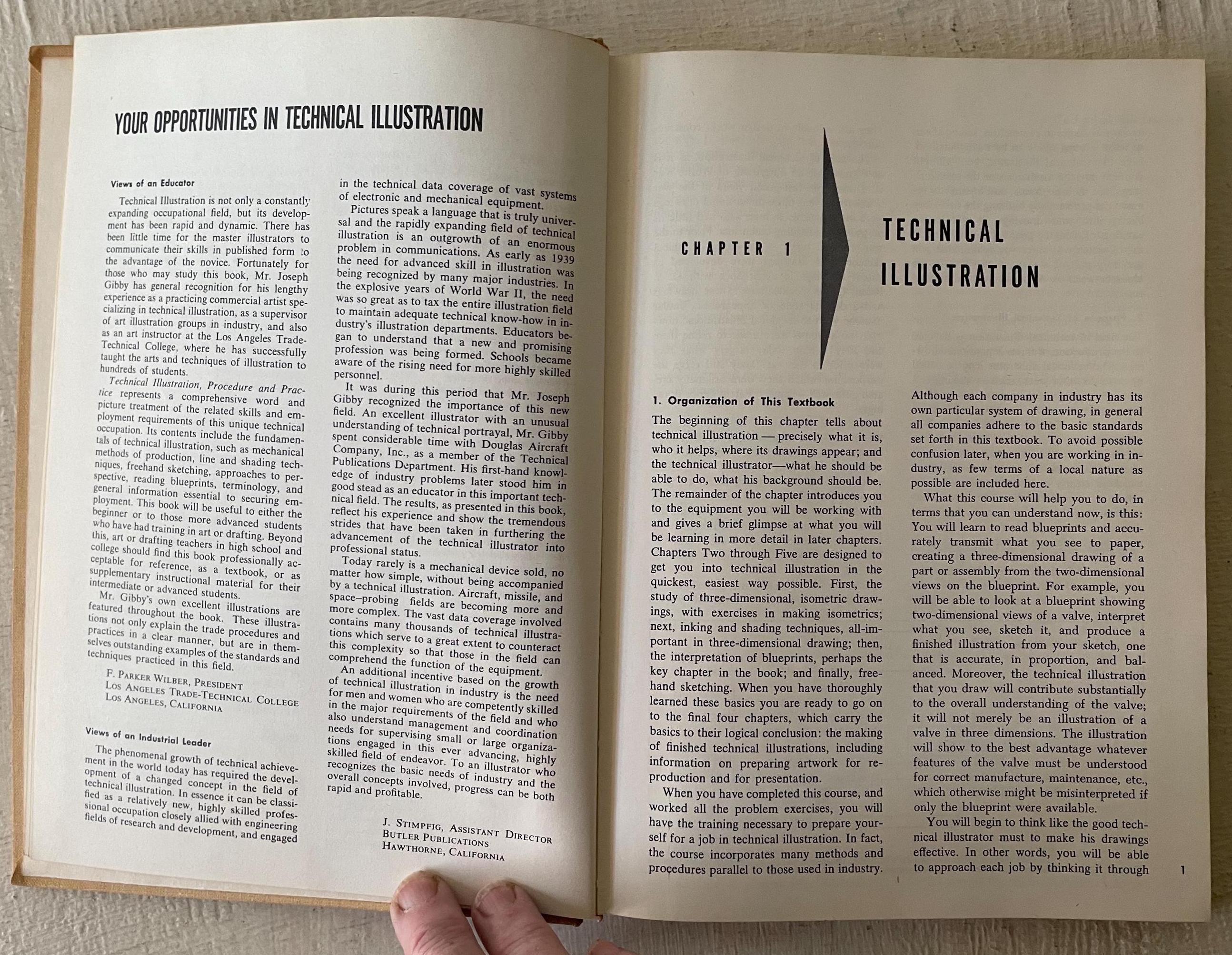 Vintage Technical Illustration Textbook: Joseph Clifford Gibby, 1967 - Etsy