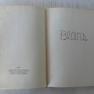 Vintage Children's Book, Bears, Ruth Krauss, First Edition, Rare Book ...