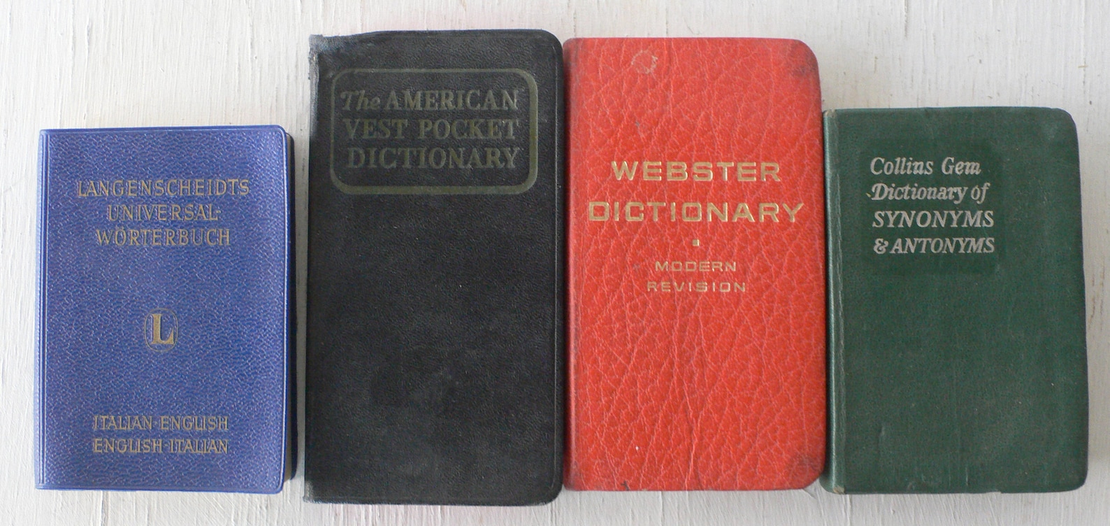 Vintage Tiny Book Stack Dictionaries Italian Dictionary | Etsy