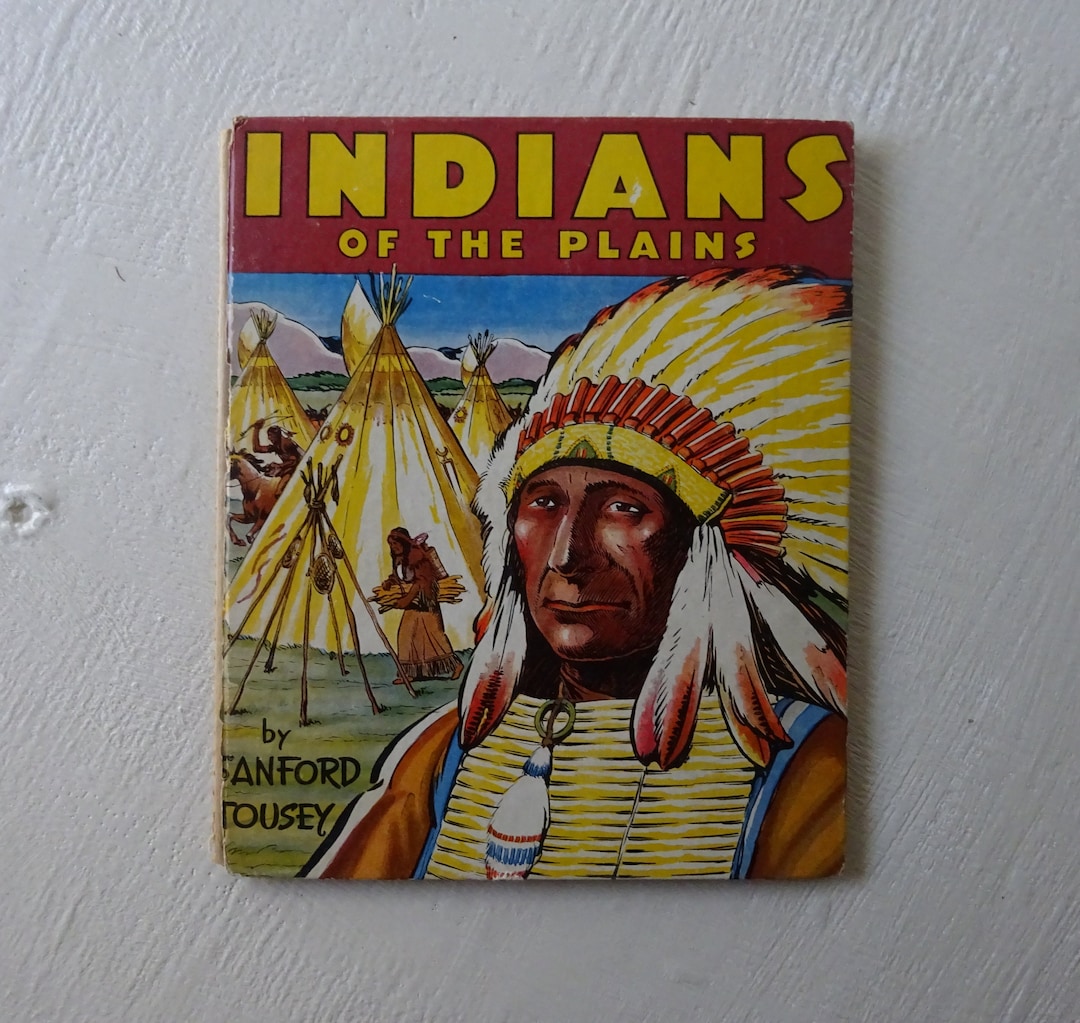 Vintage Children's Book Indians of the Plains Sanford - Etsy