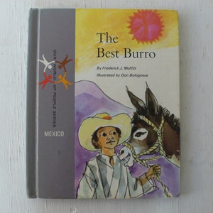 Vintage Children's Book, the Best Burro, by Frederick Moffitt, 1967 ...