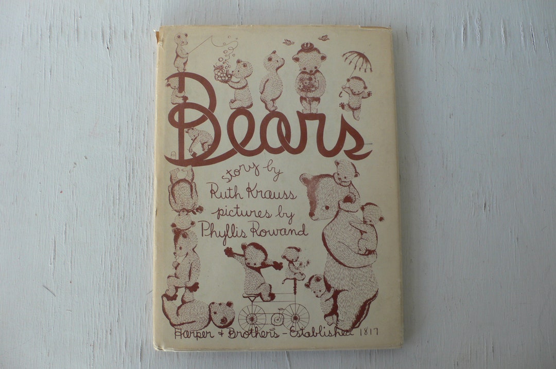 Vintage Children's Book, Bears, Ruth Krauss, First Edition, Rare Book ...