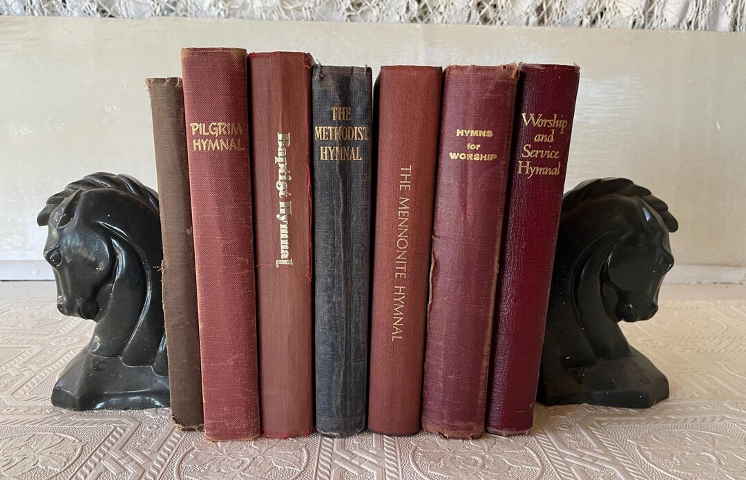 Vintage Hymnal Book Stack: 1930s-1970s Gospel Music, Craft Supplies - Etsy