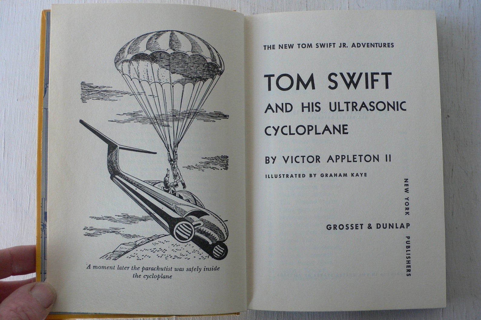 Vintage Book Tom Swift and His Ultrasonic Cycloplane 1957 - Etsy