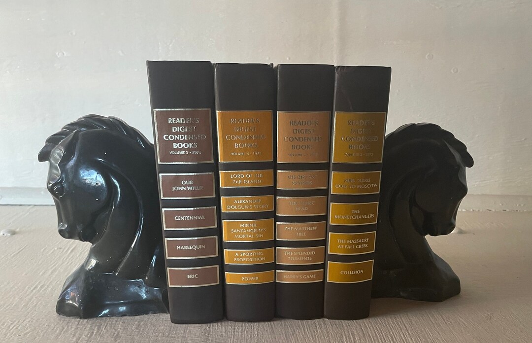 Vintage Book Set, Reader's Digest Condensed Books, 1970's, 4 Volumes ...
