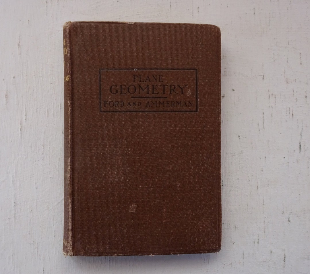 Antique Plane Geometry Textbook, 1920 Edition - Etsy