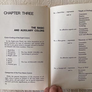 Vintage Book, the Luscher Color Test, Edited by Ian Scott, Based on ...