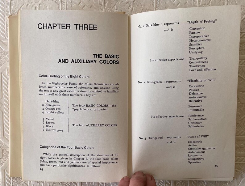 Vintage "the Luscher Color Test" Book: 1969 First Edition - Etsy