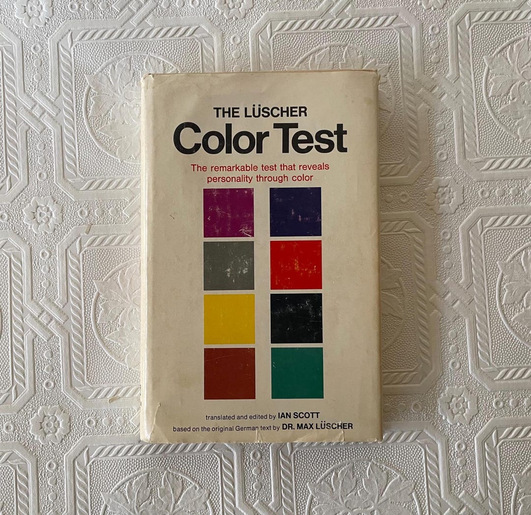 Vintage Book, the Luscher Color Test, Edited by Ian Scott, Based on ...