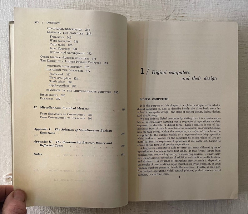 Vintage Logical Design of Digital Computers Textbook, 1967 - Etsy