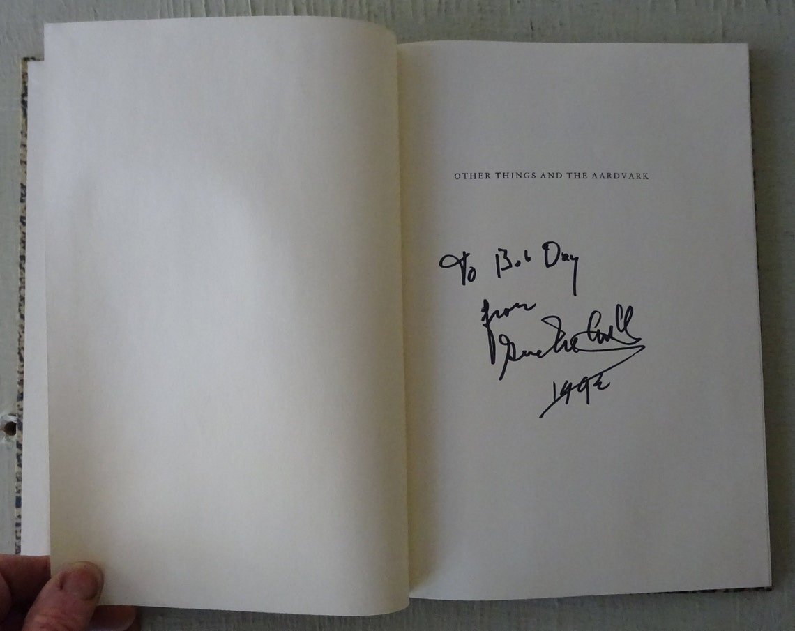 Vintage Book Other Things and the Aardvark Eugene Mccarthy - Etsy