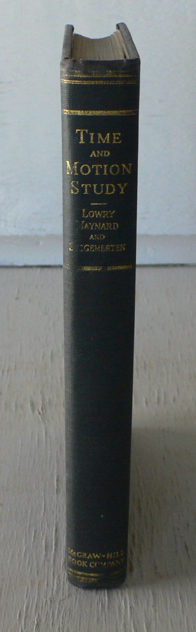 Vintage Textbook Time and Motion Study and Formulas for Wage | Etsy