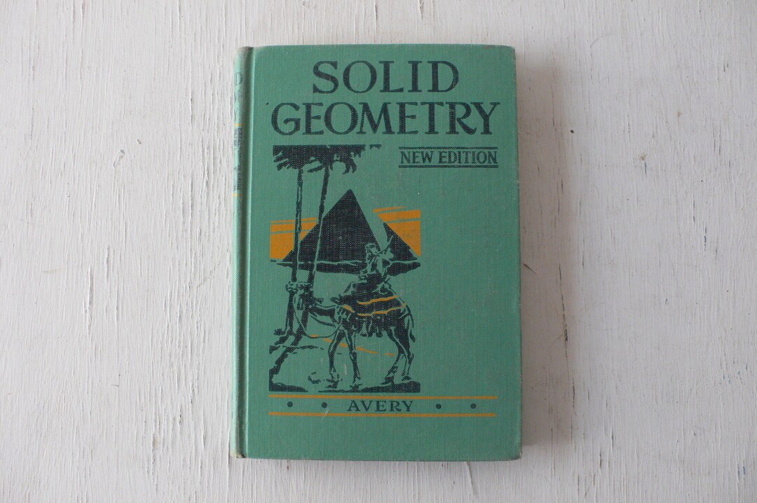 Vintage Solid Geometry Textbook: 1958 New Edition, Egyptian Cover - Etsy