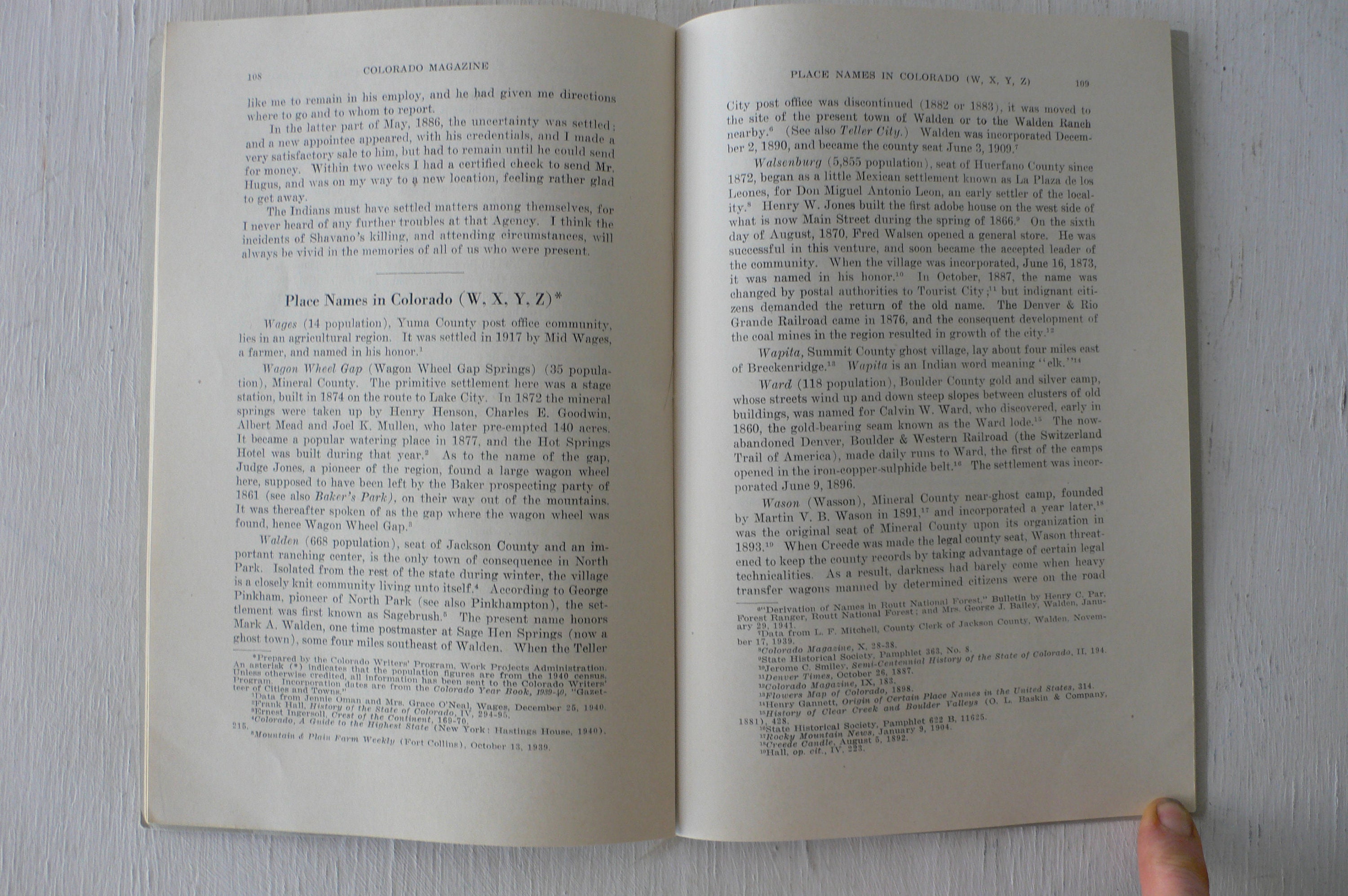 Vintage Pamphlets the Colorado Magazine 1944 1943 the - Etsy UK