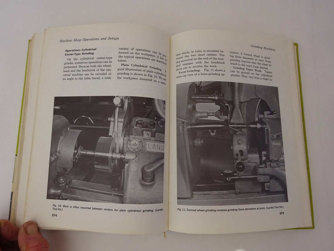 Vintage Textbook Machine Shop Operations and Setups Porter - Etsy