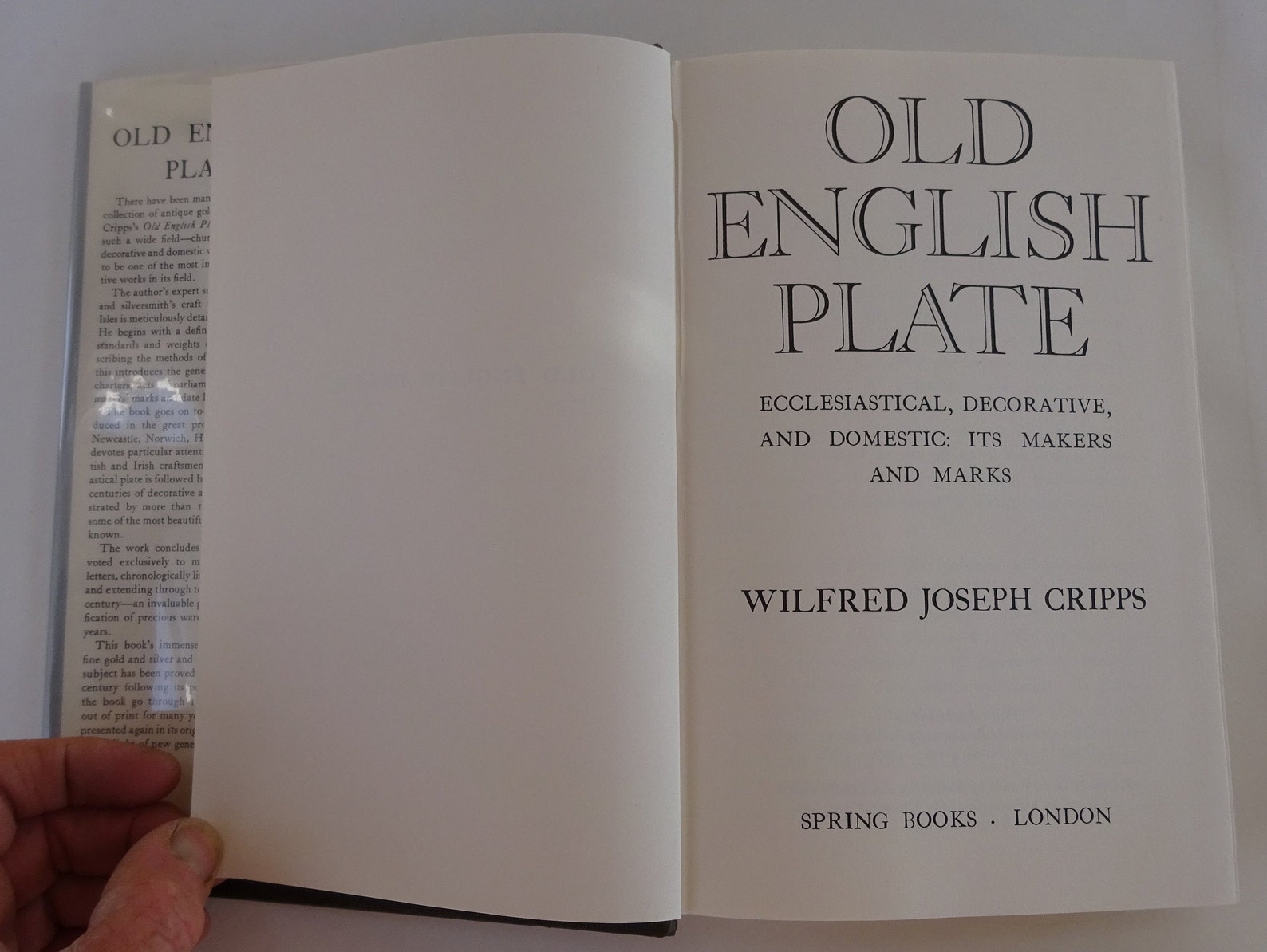 Vintage Book Old English Plate Wilfred Joseph Cripps 1967 - Etsy