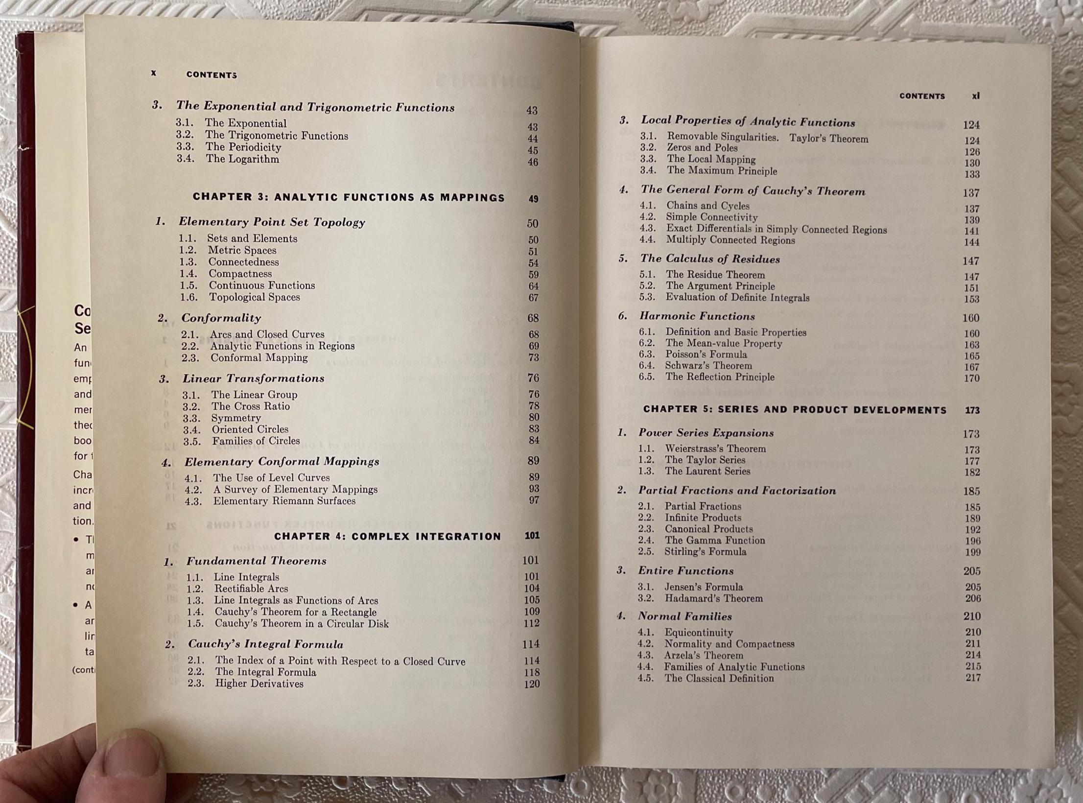 Vintage Complex Analysis Textbook: Lars Ahlfors, 1966 Second Edition - Etsy