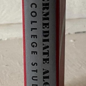 Vintage Textbook, Intermediate Algebra for College Students, Thurman ...