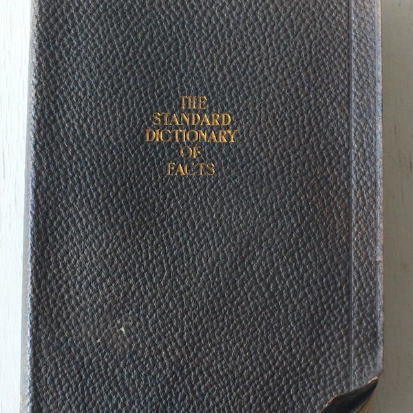 Leather Bound Vintage Dictionary - Etsy
