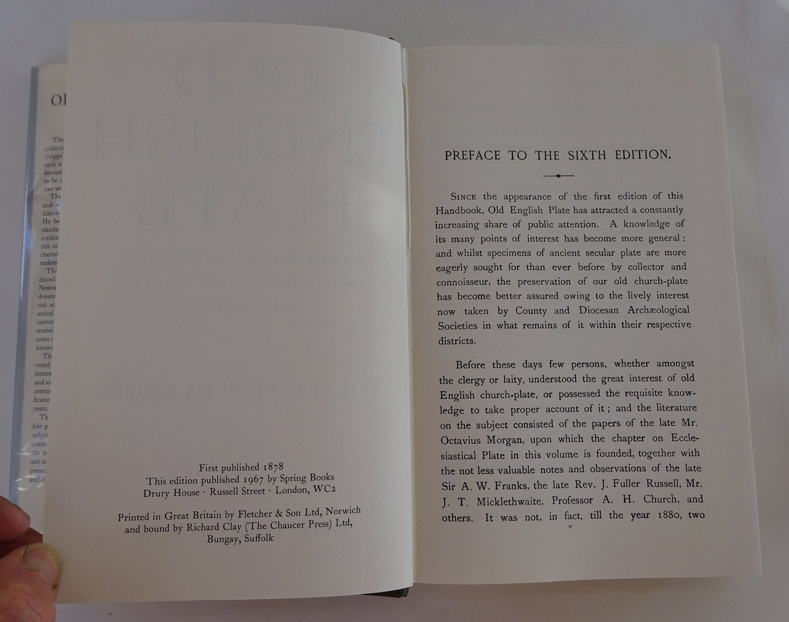 Vintage Book Old English Plate Wilfred Joseph Cripps 1967 - Etsy