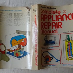 Vintage Book, Complete Appliance Repair Manual, Popular Mechanics, 1975 ...