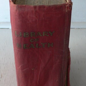 Antique Book, Library of Health, 1900's, Breaker, Color Illustrations ...