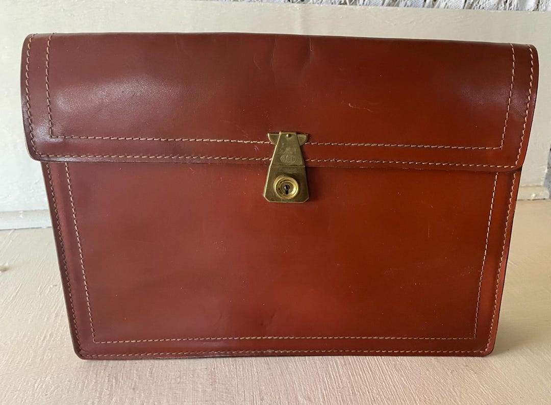 Vintage Leather File, Rexbilt, Top Grain Cowhide, 1960's Fashions and ...