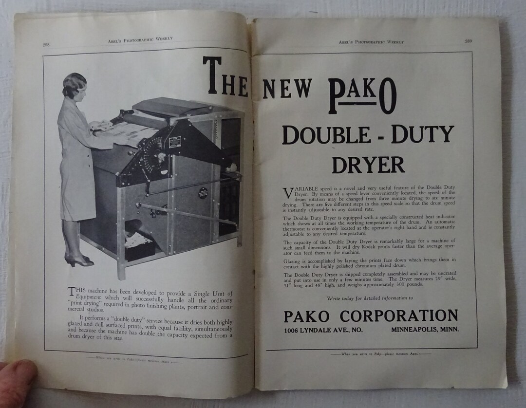 Vintage Photography Magazine, Abel's Photographic Weekly, 1930 ...
