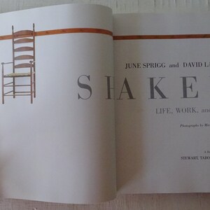 Vintage Book, Shaker Life, Work, and Art, June Sprigg, First Edition ...