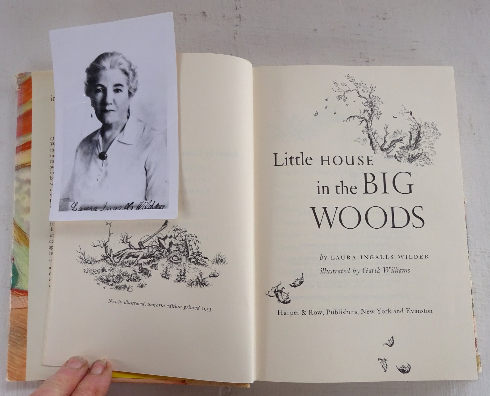 Vintage Children's Book Little House in the Big Woods - Etsy
