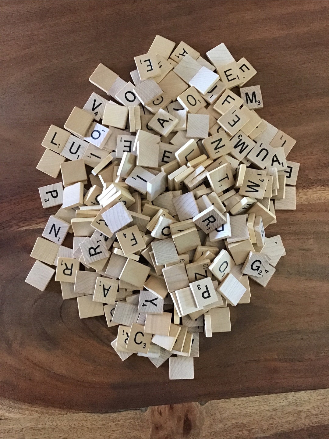 Lot of 293 RANDOM Scrabble Wood Tiles Game Replacement Pieces Crafts - Etsy