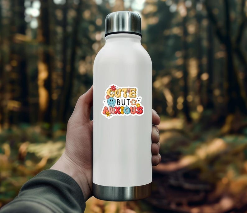 Funny Anxiety Sticker, Waterproof Vinyl Decal for Laptop & Bottle - Etsy