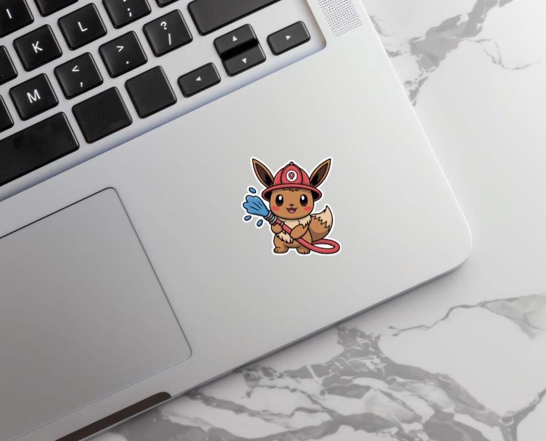 Firefighter Fox Sticker, Waterproof Vinyl Decal First Responder Gift - Etsy