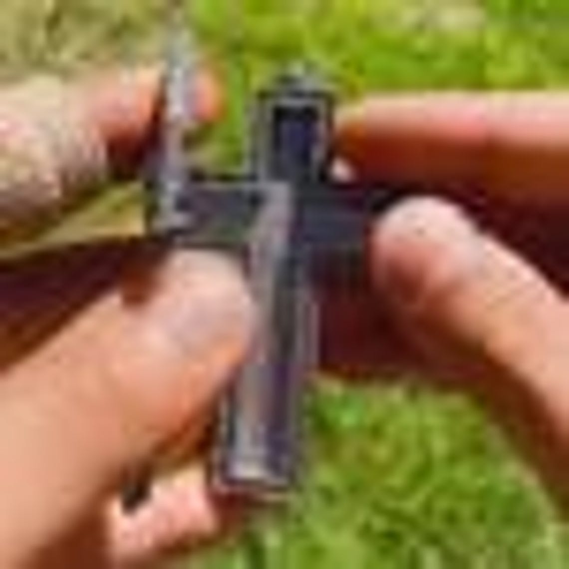 Thanos Inspired Cross Necklace – Hidden Compartment Pendant, Geek ...
