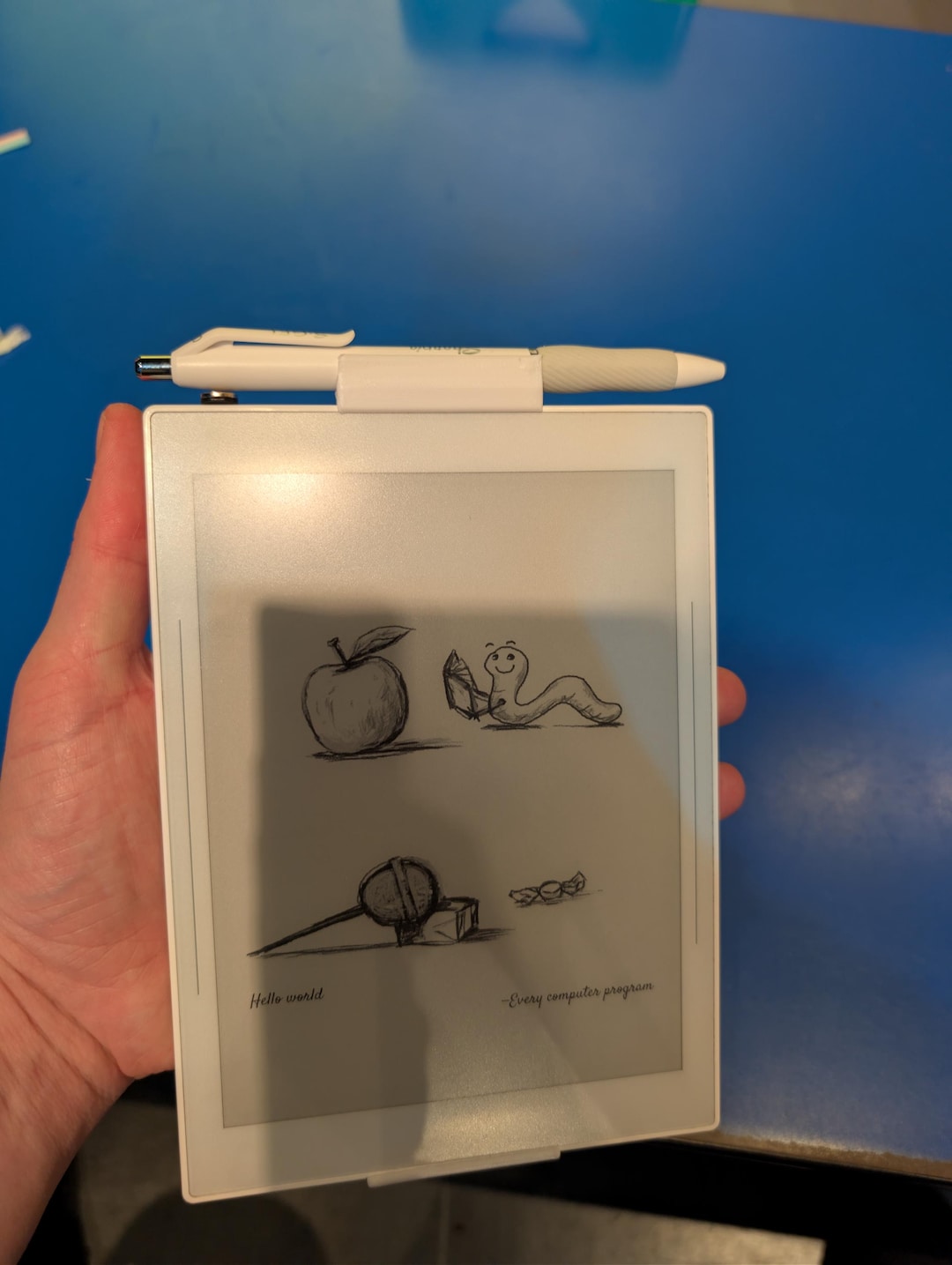 Supernote (tablet) Hand Strap Grip & Pen Holder | Low-profile, Lay-flat ...
