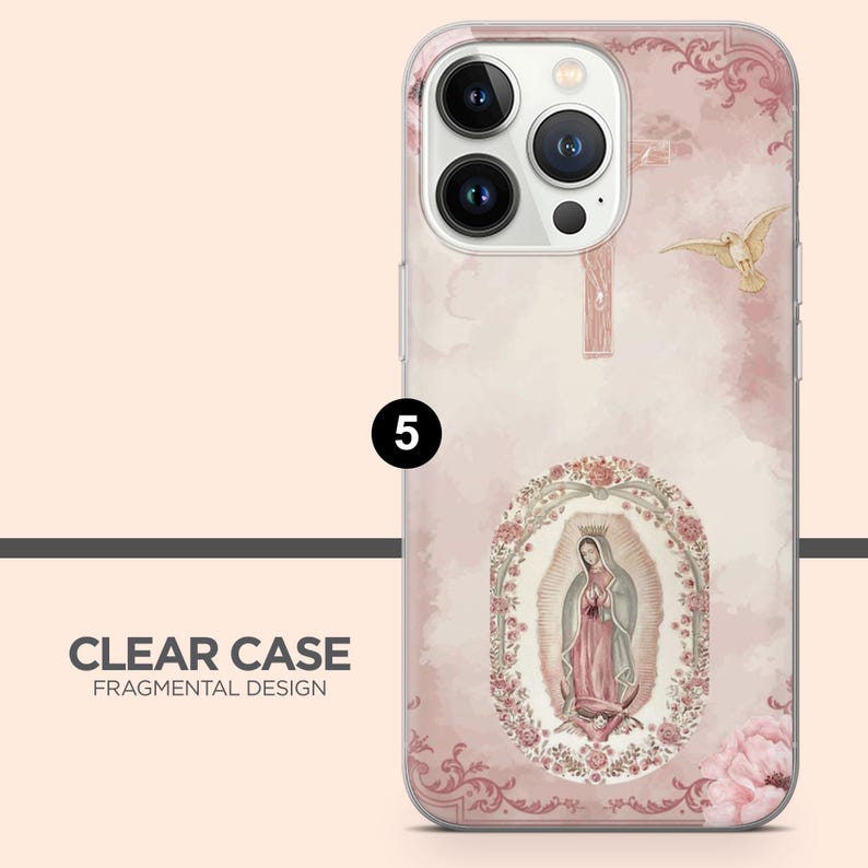 Virgin Mary Icon Phone Case Religious Catholic Cover for iPhone 17pro ...
