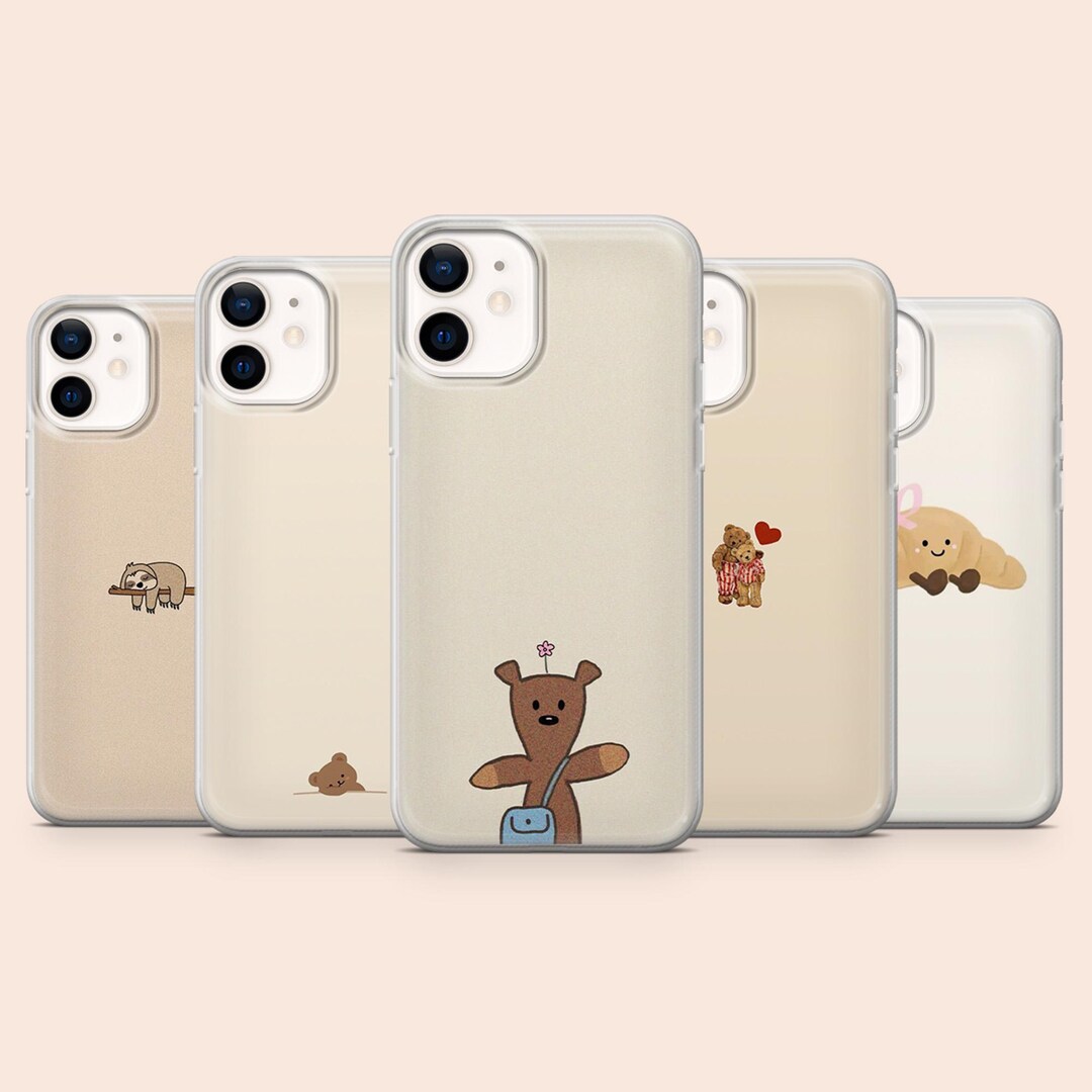 Teddy Bear Phone Case Mr. Bean Bear Simple Cover for iPhone 17pro, 16 ...
