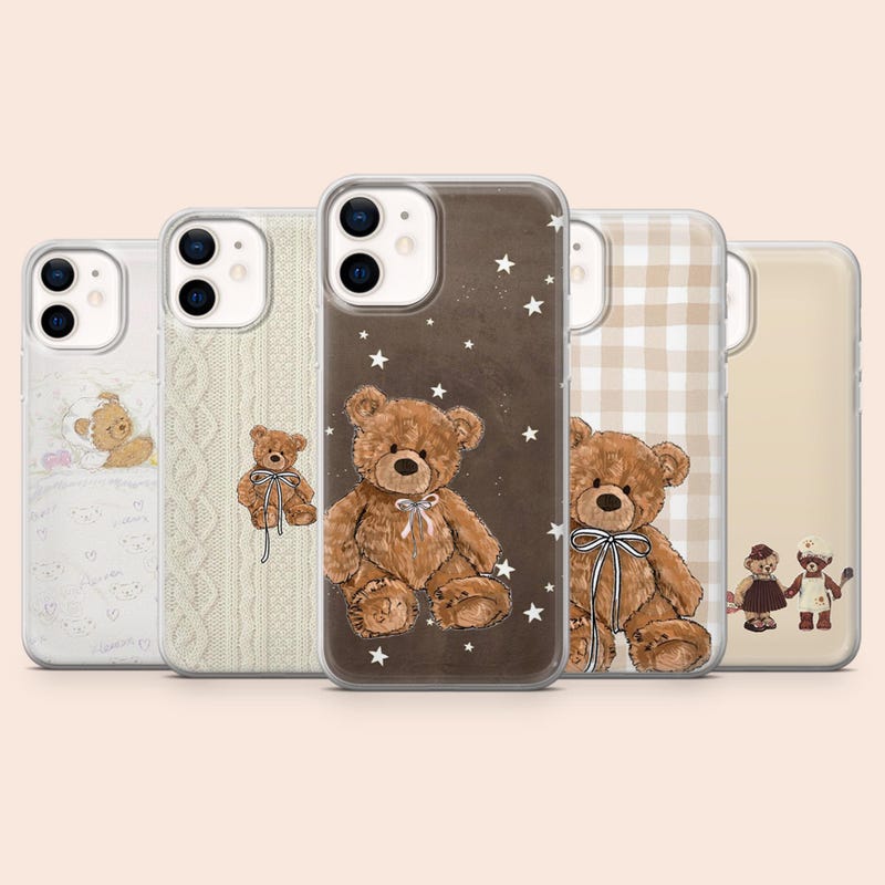 Teddy Bear Phone Case - Etsy