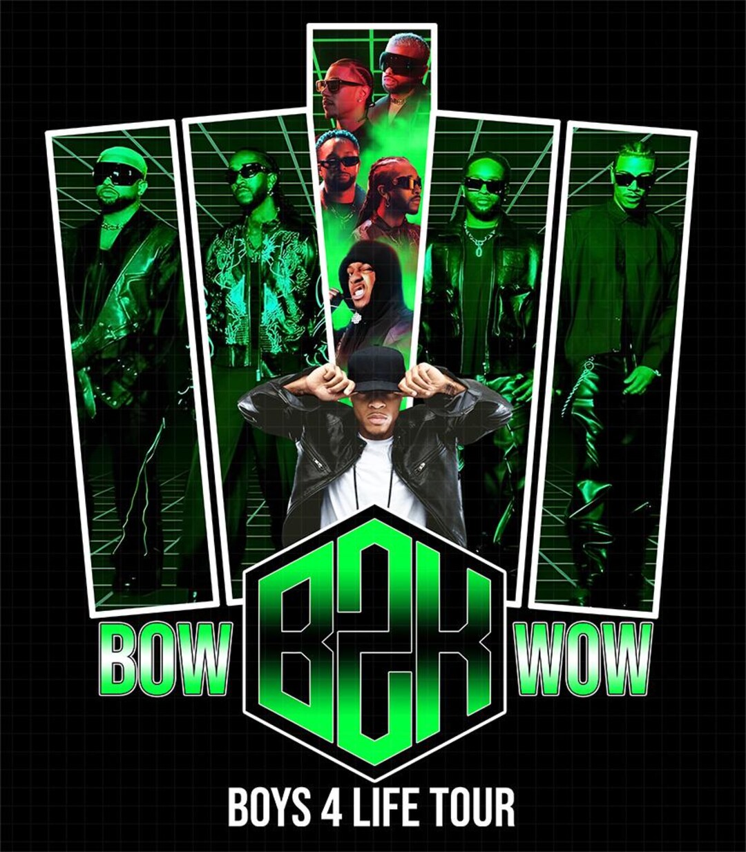 B2K Bow Wow Boys4life Tour PNG File, Concert 2026 T-shirt Design ...