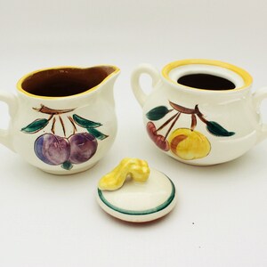 Stangl Creamer and Sugar, Stangl Fruit Creamer and Sugar, Stangl ...