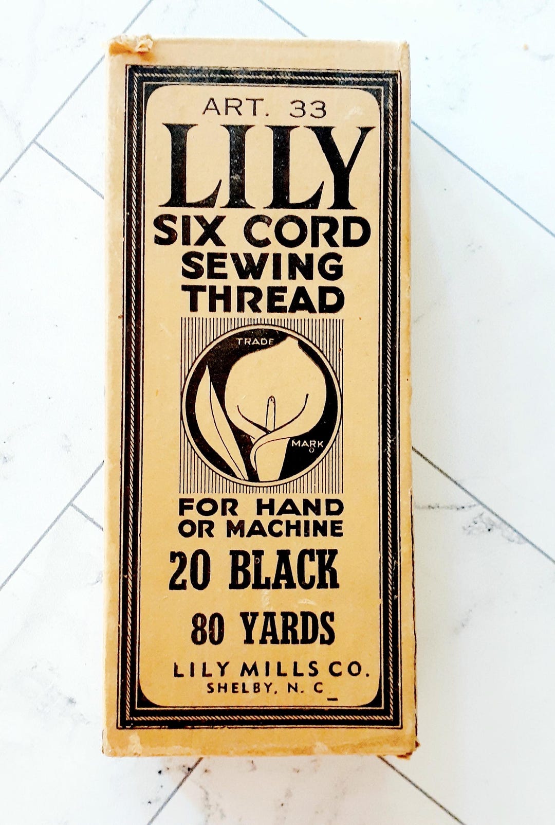 Lily 6 Cord Sewing Thread, 12 Spools of Lily 6 Cord Sewing Thread in ...