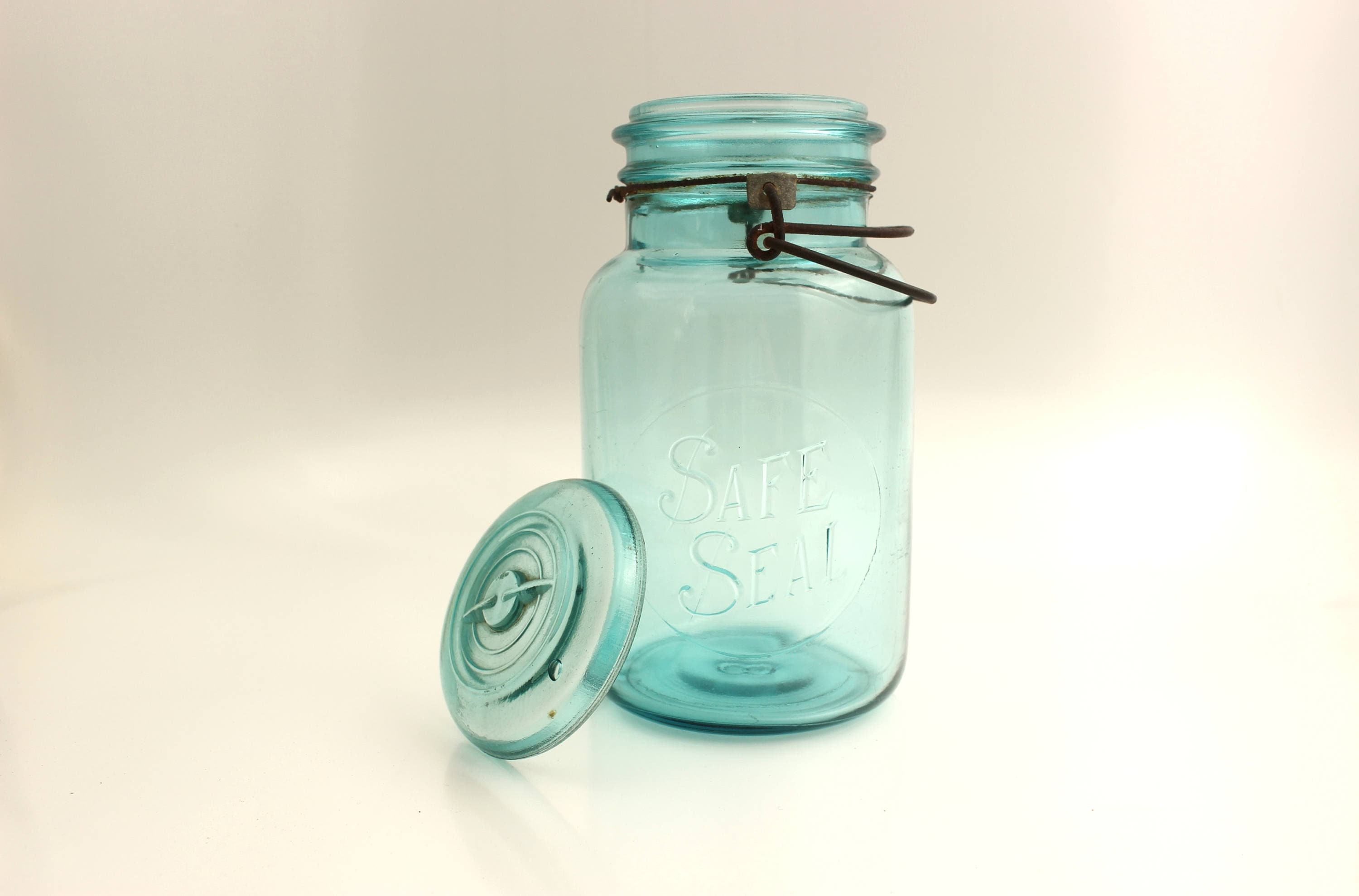 Safe Seal Canning Jar, Blue Safe Seal Jar, Safe Seal Quart Canning Jar ...