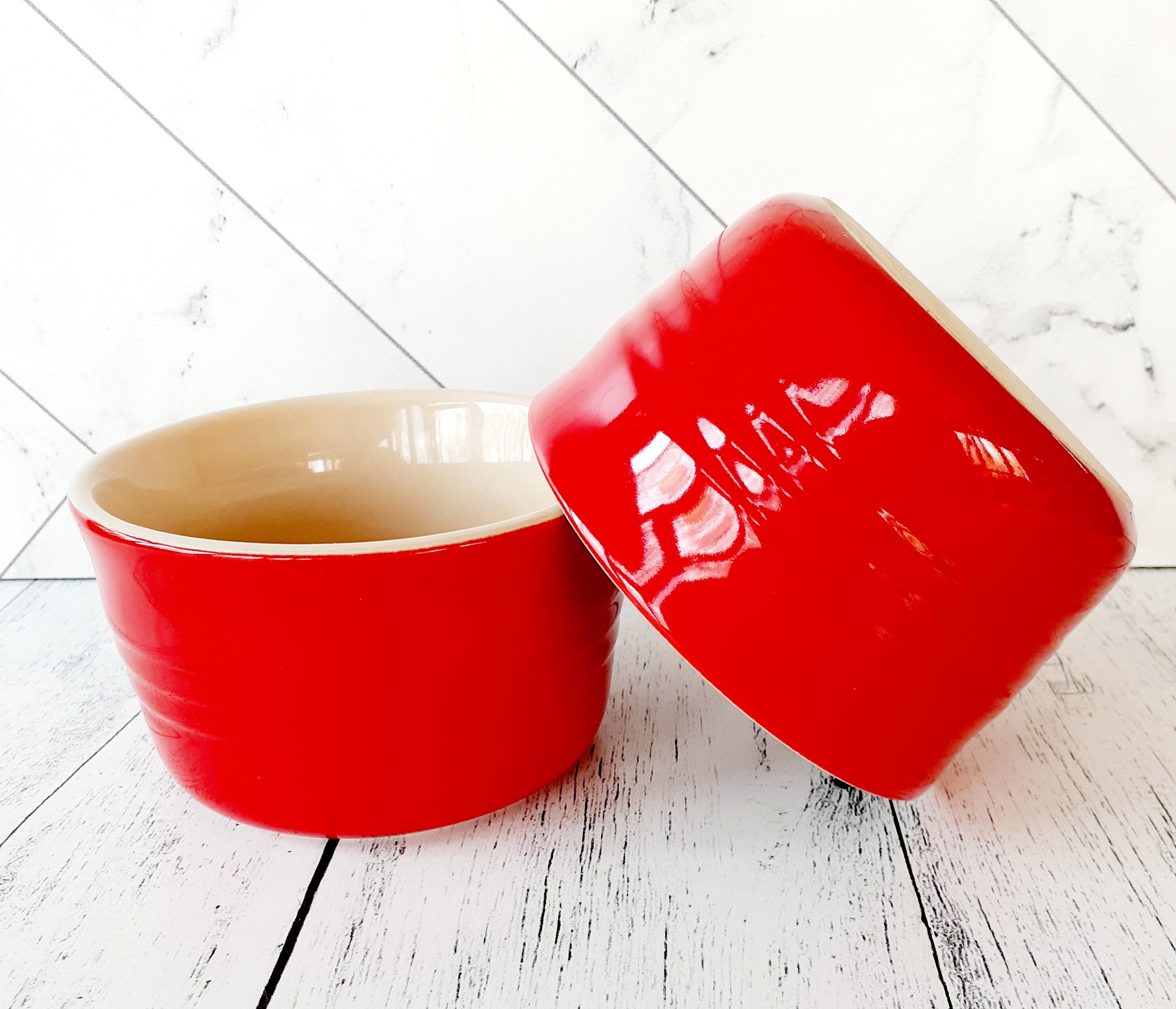 Vintage Le Creuset Ramekins, Red Le Creuset Ramekin - Etsy