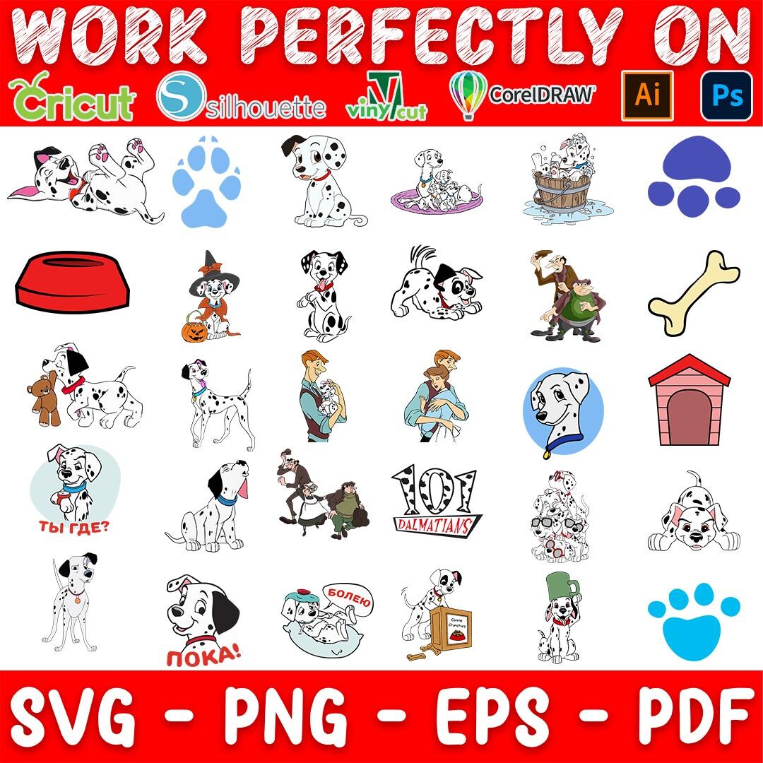 Dalmatians Svg Bundle, Dalmatians Svg, Dalmatians Png Bundle ...