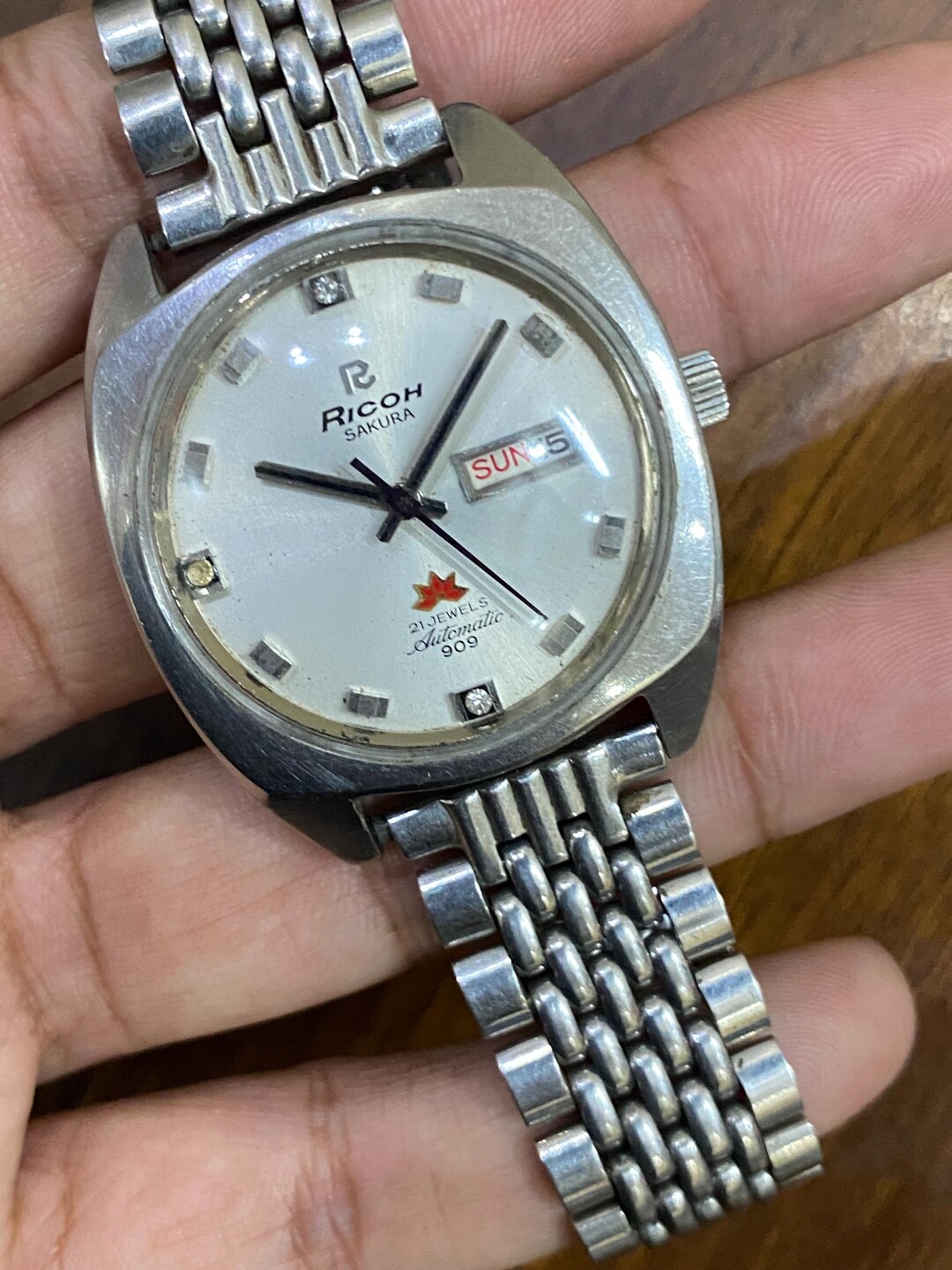 Vintage Rare RICOH SAKURA 909 Dynamic Wide Automatic Day/date Function ...