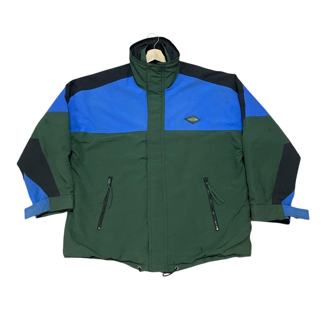 RARE!!! Vintage 90s Boardwalk Retro Style Colorblock Windbreaker Jacket ...