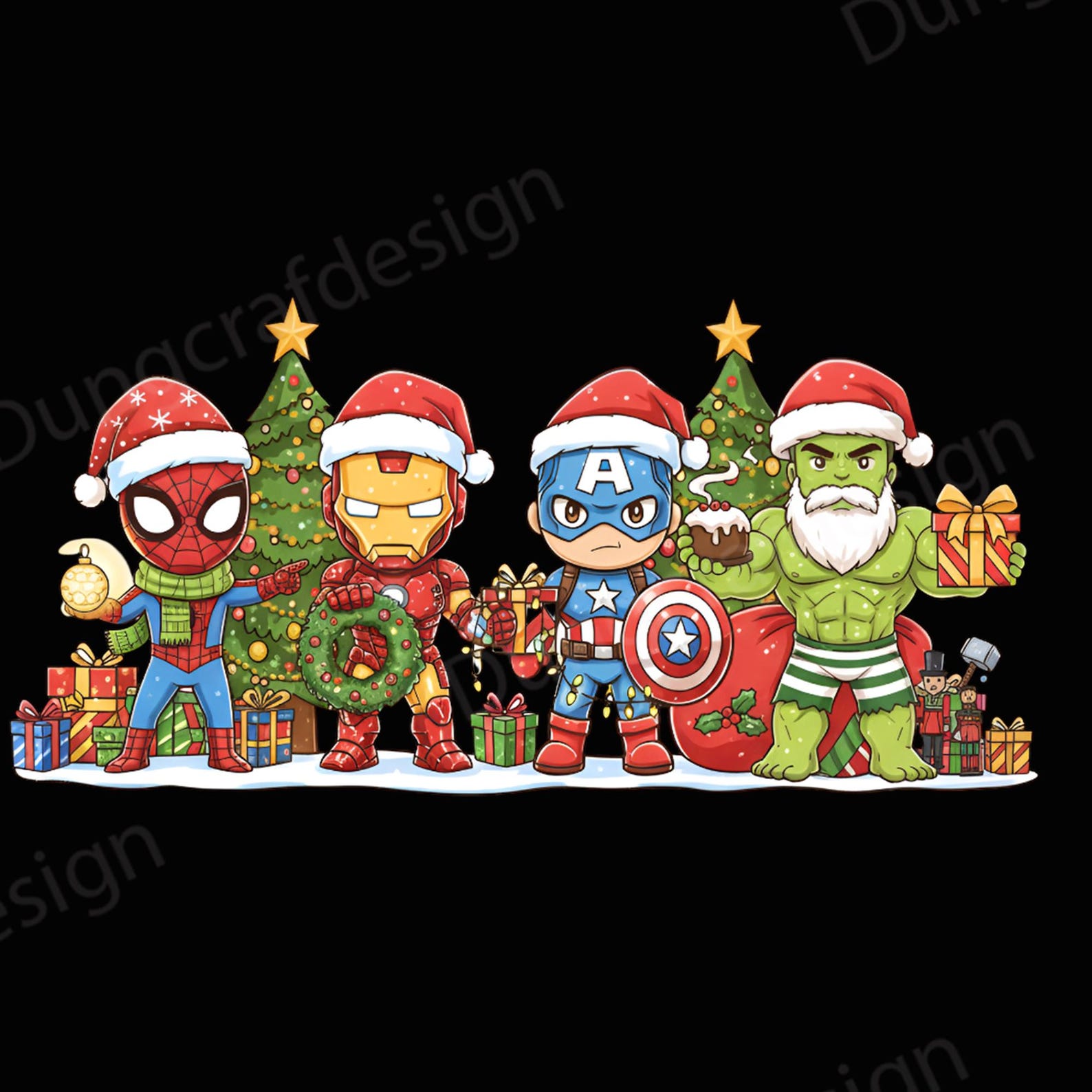 Superhero Christmas PNG: Retro Xmas Design (digital Download) - Etsy