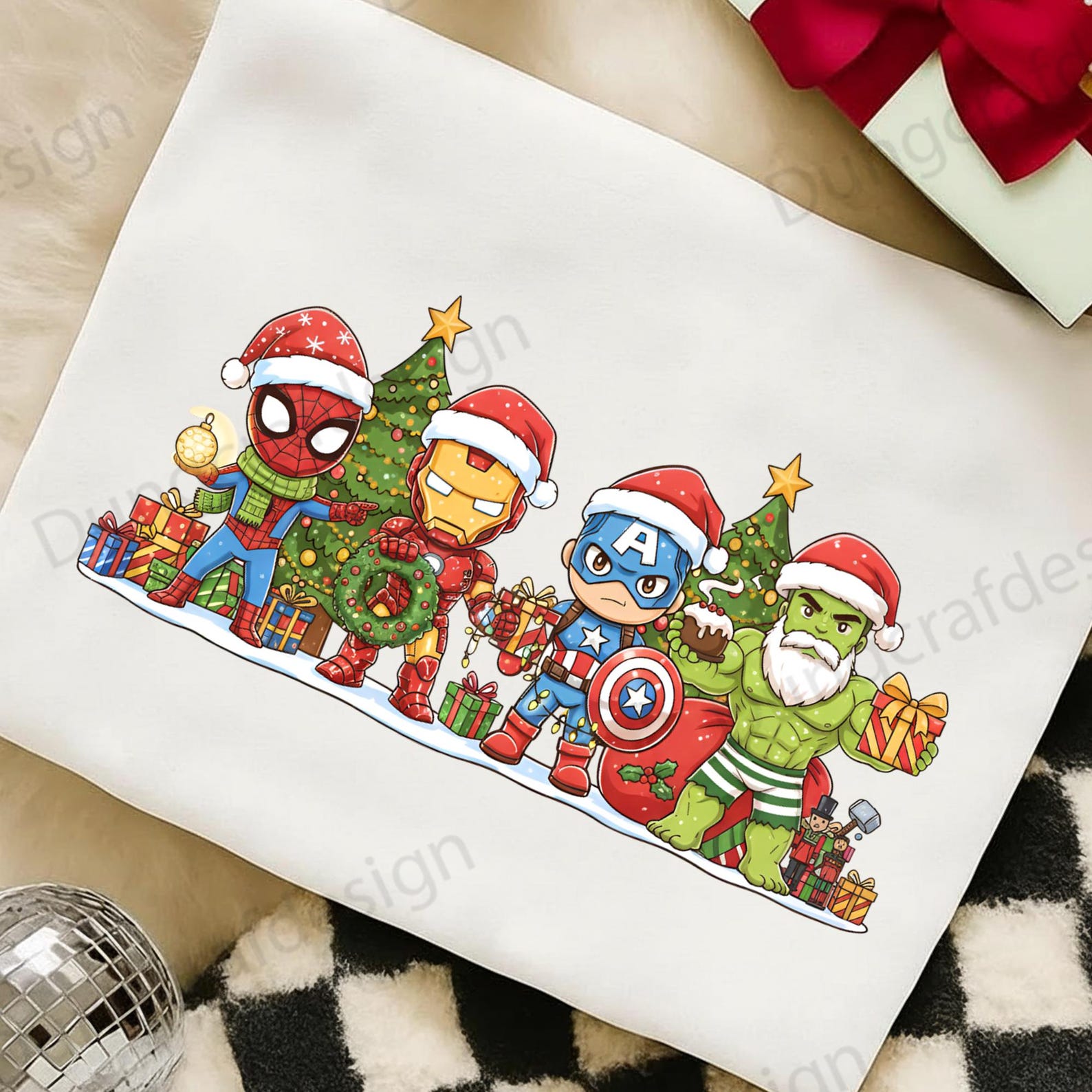 Superhero Christmas PNG: Retro Xmas Design (digital Download) - Etsy