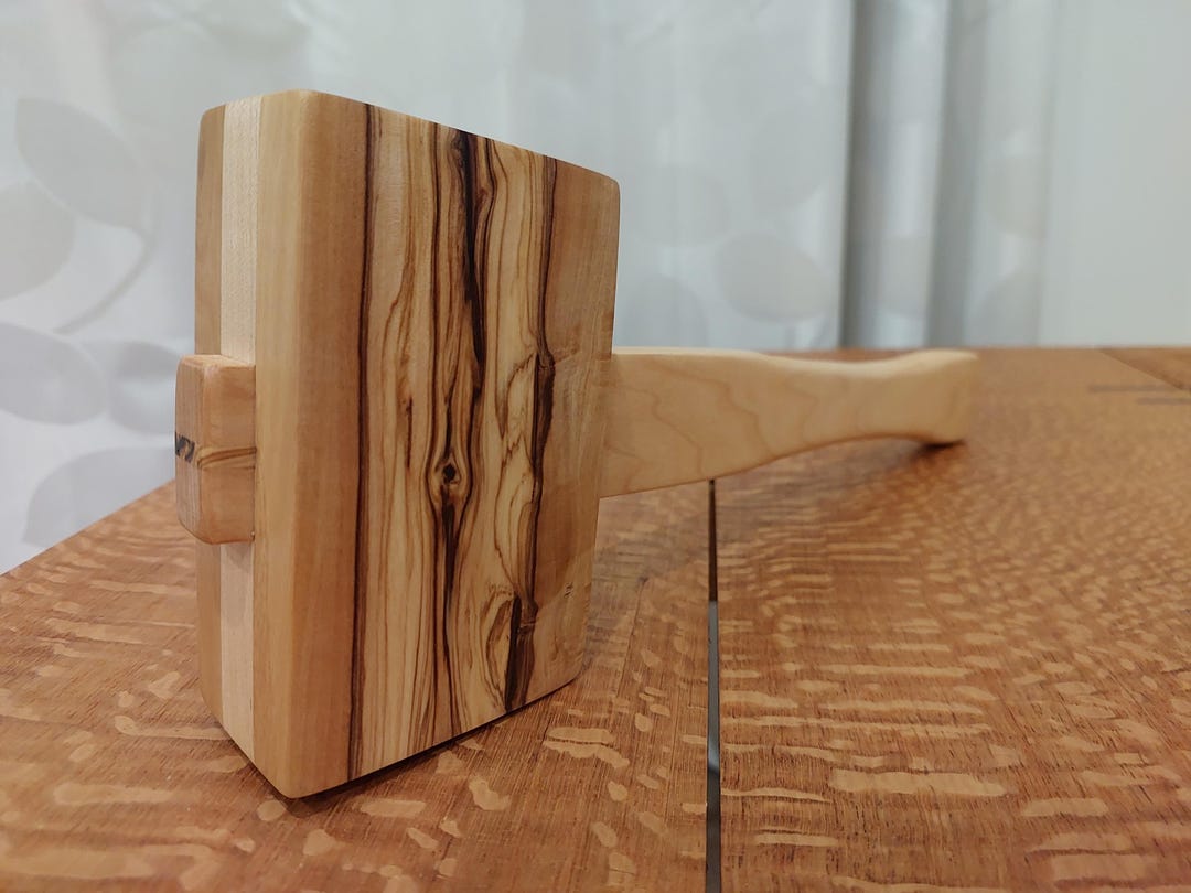 Olive Wood & Hard Maple Timber Mallet - Etsy