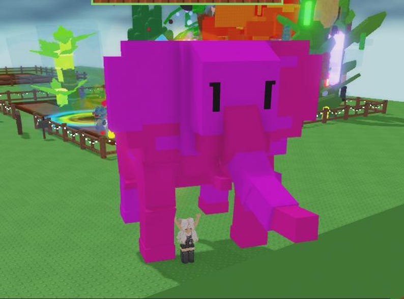Rainbow Hatched Elephant - ROBLOX Grow a Garden - Etsy New Zealand